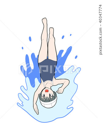 backstroke - Stock Illustration [40347774] - PIXTA
