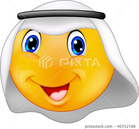 Emoticon smiley with Arabic dress-插圖素材 [40352586] - PIXTA圖庫