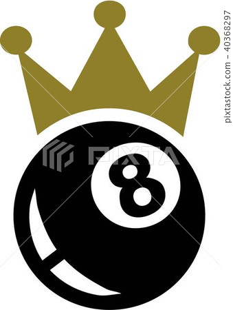 Eight Ball Pool Crown - Stock Illustration [40368297] - PIXTA