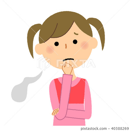 Girl sigh - Stock Illustration [40388269] - PIXTA