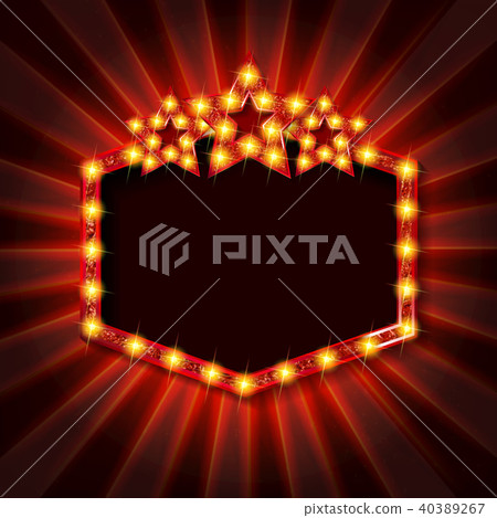 Abstract retro light banner - Stock Illustration [40389267] - PIXTA