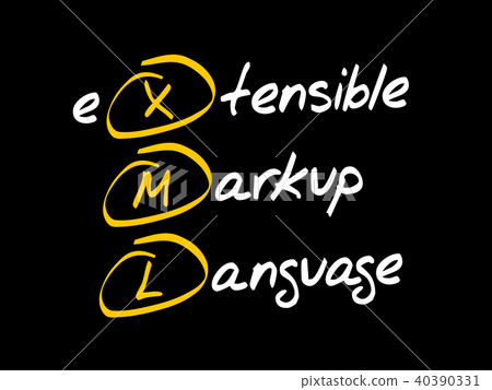 XML - eXtensible Markup Language-插圖素材 [40390331] - PIXTA圖庫