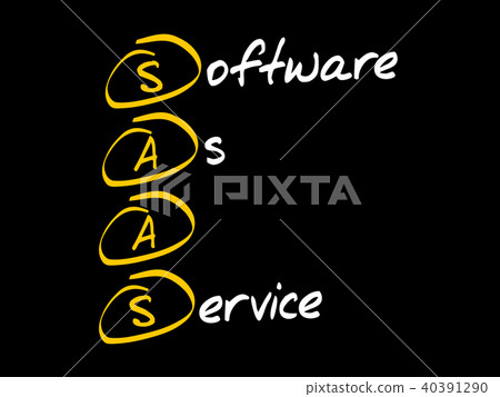 SAAS acronym, concept background - Stock Illustration [40391290] - PIXTA