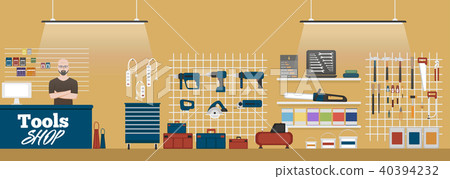 Tools shop banner with instruments - Stock Illustration [40394232] - PIXTA