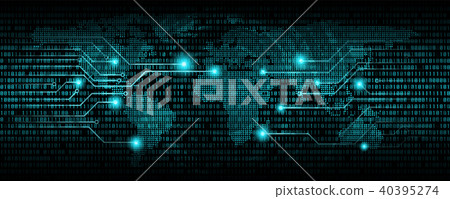 Binary code abstract background, Digital - Stock Illustration [40395274 ...