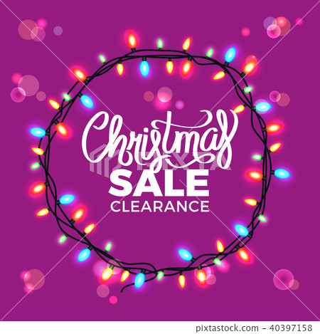 Christmas Sale Clearance on Vector Illustration - Stock Illustration ...