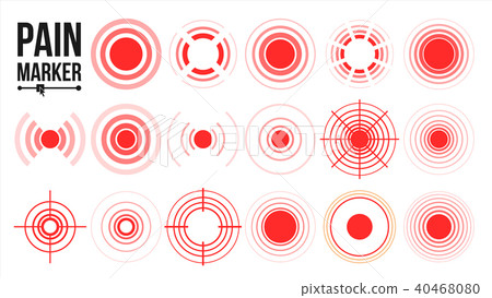 Icon Red Dot Rings