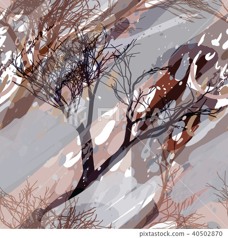 Military camouflage texture with trees,... - Stock Illustration ...