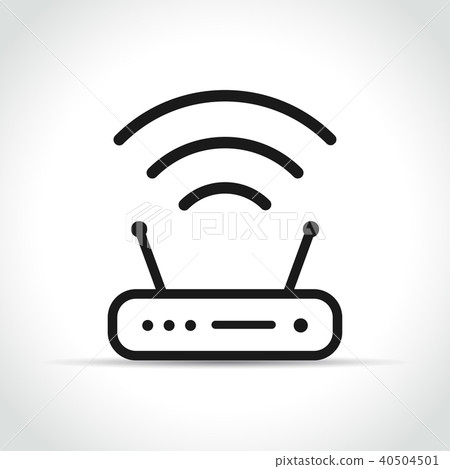 router icon on white background - Stock Illustration [40504501] - PIXTA