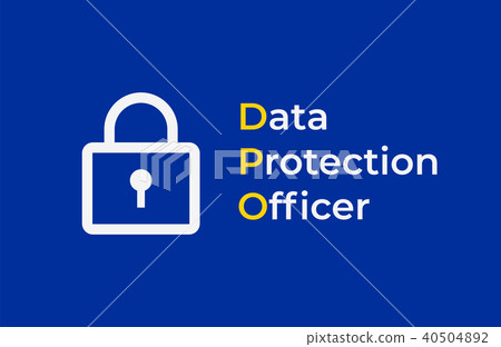 DPO - Data Protection Officer. EU flag with... - Stock Illustration ...