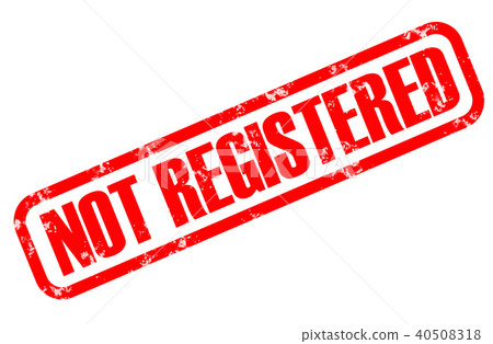 not registered red stamp text on white background. - Stock Illustration ...