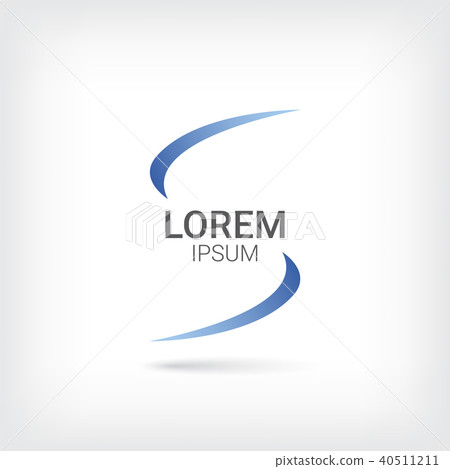 letter s logo curve style design template - Stock Illustration ...
