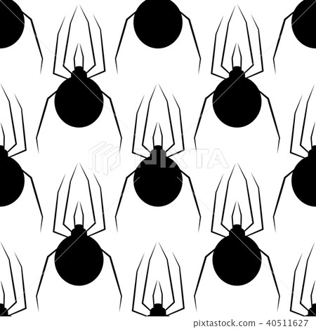 Spiders on Webs seamless pattern - Stock Illustration [40511627] - PIXTA