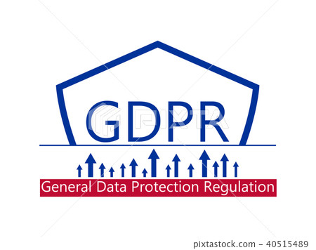 General data protection regulation, abbreviation - Stock Illustration ...
