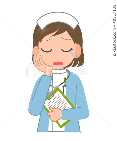 Nurse, sad - Stock Illustration [40517135] - PIXTA