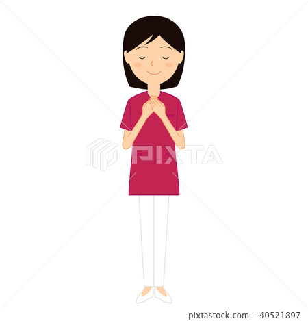 Illustration material of a young female nurse... - Stock Illustration ...