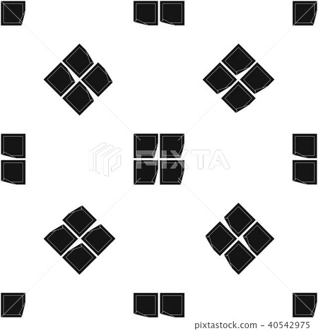 Black stickers pattern seamless black - Stock Illustration [40542975 ...