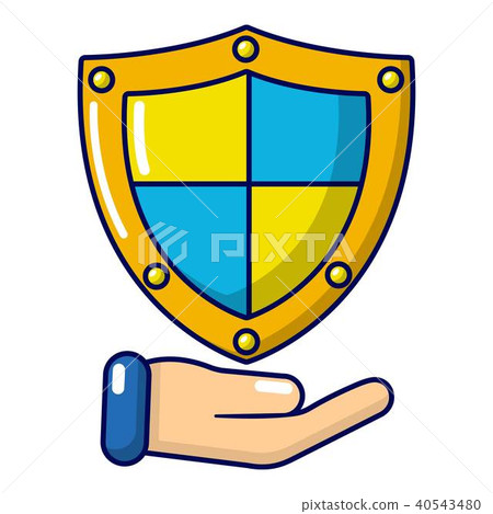Shield icon, cartoon style - Stock Illustration [40543480] - PIXTA