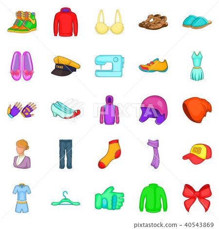 Dandy icons set, cartoon style - Stock Illustration [40543869] - PIXTA