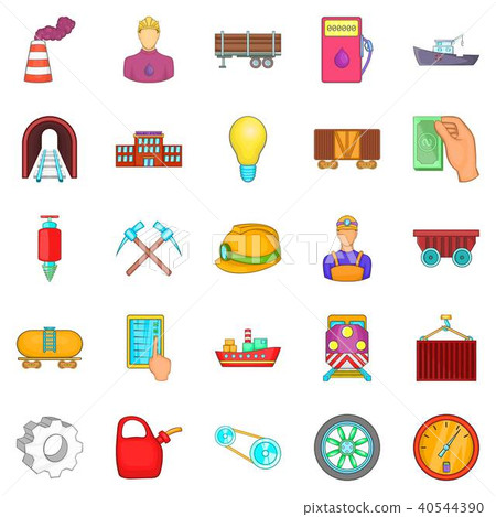 Prudence icons set, cartoon style - Stock Illustration [40544390] - PIXTA
