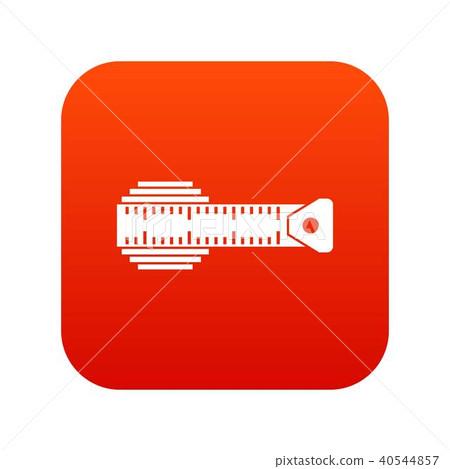 Measuring centimeter icon digital red - Stock Illustration [40544857 ...