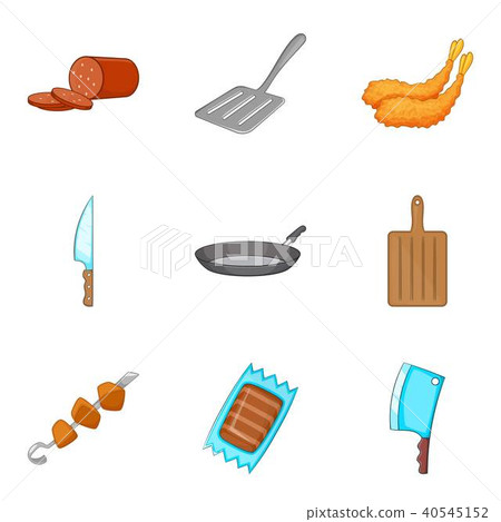 Gluttony icons set, cartoon style - Stock Illustration [40545152] - PIXTA