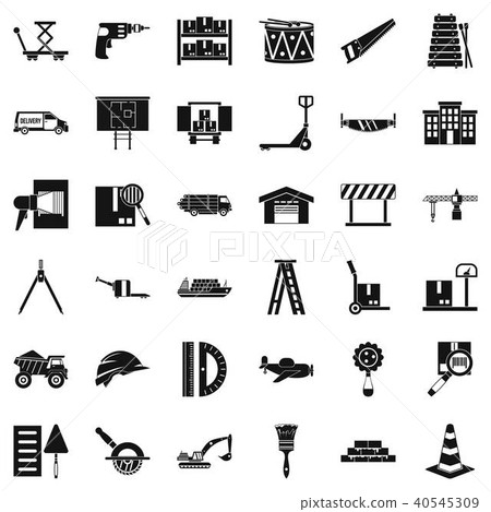 Forwarding icons set, simple style - Stock Illustration [40545309] - PIXTA