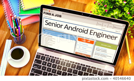 Now Hiring Senior Android Engineer. 3D. - Stock Illustration [40546640] - PIXTA