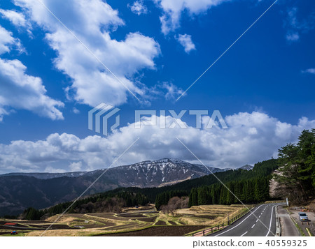 Mt. Hino seen from Tanada of Beppu - Stock Photo [40559325] - PIXTA