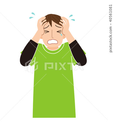 Dad · sad - Stock Illustration [40561081] - PIXTA