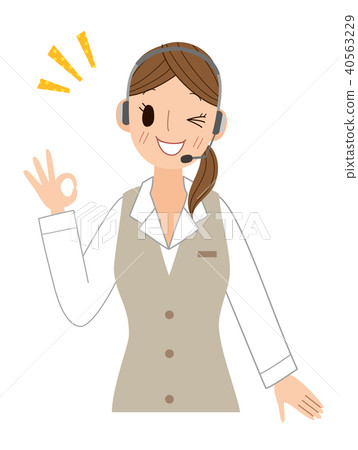 Operator · OK sign - Stock Illustration [40563229] - PIXTA