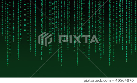 01 or binary data on the computer screen isolated - Stock Illustration ...