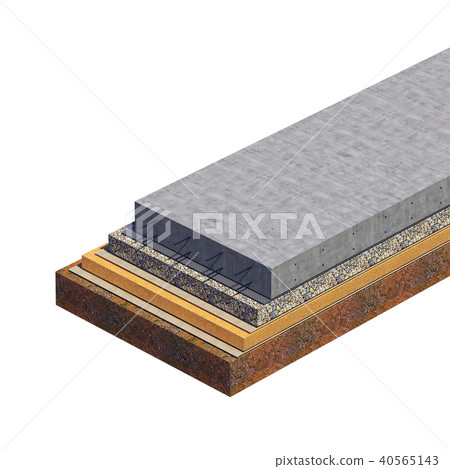 base plate on a white background. 3D illustration. - Stock Illustration ...