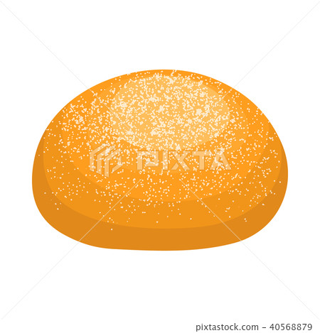 Round bread bun icon, realistic style - Stock Illustration [40568879 ...