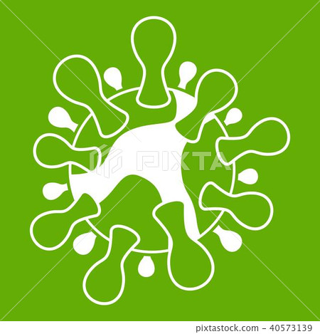 AIDS virus icon green - Stock Illustration [40573139] - PIXTA
