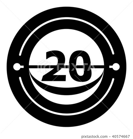 Round calendar icon, simple style - Stock Illustration [40574667] - PIXTA