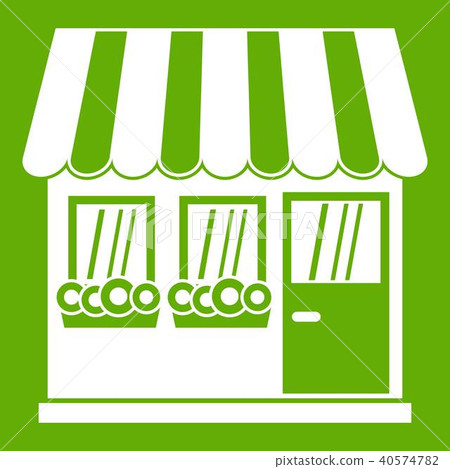 Store icon green - Stock Illustration [40574782] - PIXTA