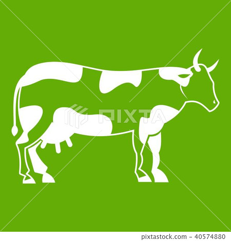 Cow icon green - Stock Illustration [40574880] - PIXTA
