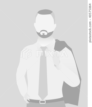 Default placeholder businessman half-length portr - Stock Illustration ...