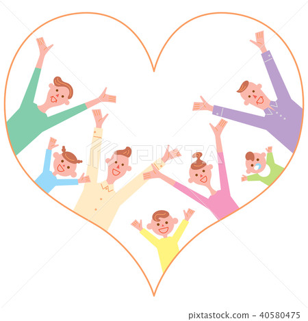 Good friends family heart - Stock Illustration [40580475] - PIXTA
