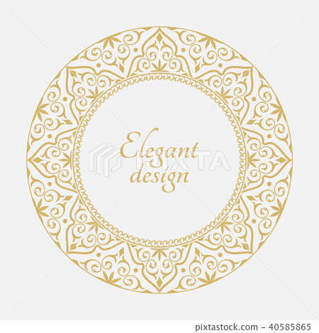 Circular arabic pattern - Stock Illustration [40585865] - PIXTA