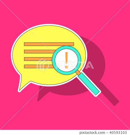 Sticker Instagram comment icon vector, - Stock Illustration [40593103 ...