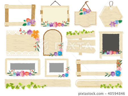 Flower sign set - Stock Illustration [40594846] - PIXTA