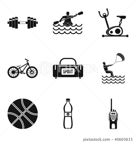 Male health icons set, simple style - Stock Illustration [40603615] - PIXTA