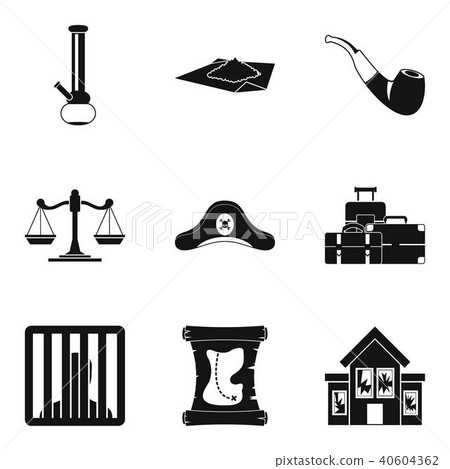 Temptation icons set, simple style - Stock Illustration [40604362] - PIXTA