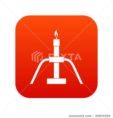 Gas flaring icon digital red - Stock Illustration [40604899] - PIXTA