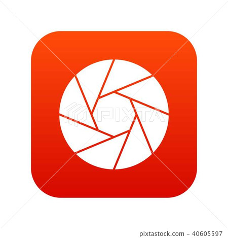 Little objective icon digital red - Stock Illustration [40605597] - PIXTA