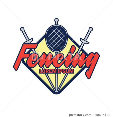 fencing logo, vector illustration - Stock Illustration [40615199] - PIXTA