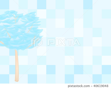 Tree light blue background illustration - Stock Illustration [40619048 ...
