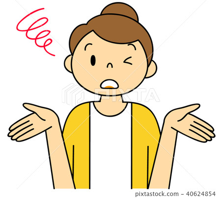 Woman longing face variation - Stock Illustration [40624854] - PIXTA